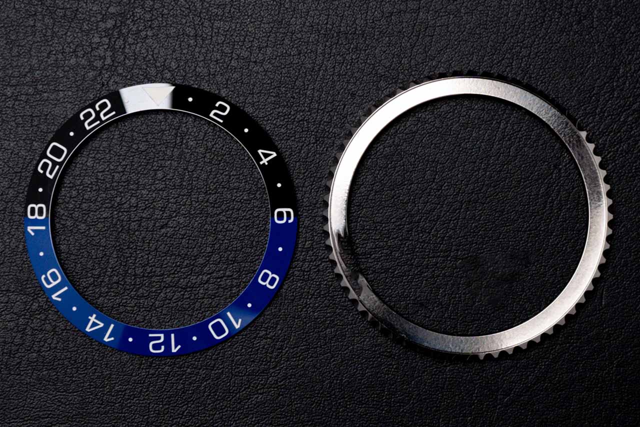 41.5mm Bezel Bundle - Diver Ceramic Batman GMT Bezel Insert (Black & B ...