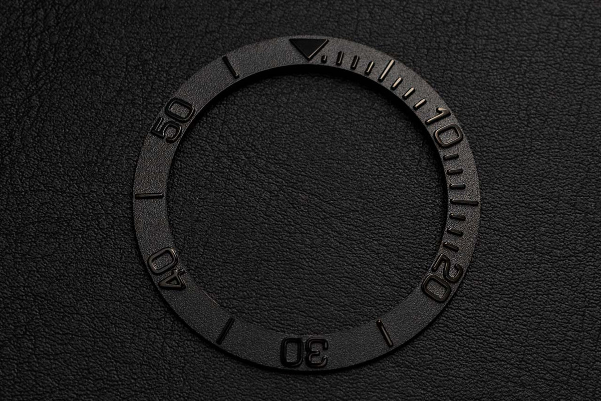 39.4mm Stainless Steel Diver Bezel Insert - Type D Black – DIYWATCH Club