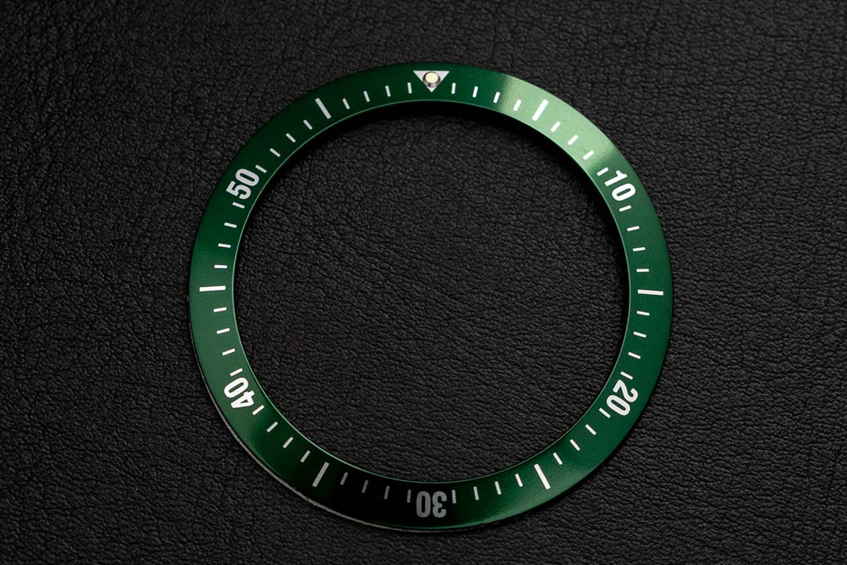 39.4mm Aluminum Diver Bezel Insert - Type C Forest Green (bezel insert ...