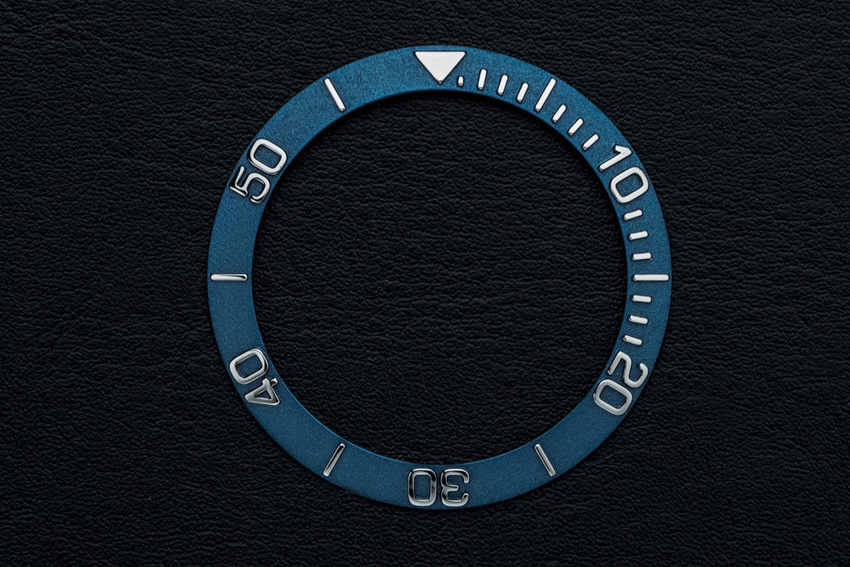 39.4mm Stainless Steel Diver Bezel Insert - Type D Blue – DIYWATCH Club